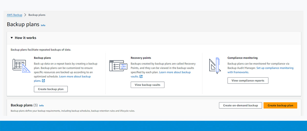 Funcionalidades de AWS Backup for Organizations y sus diferencias con ...