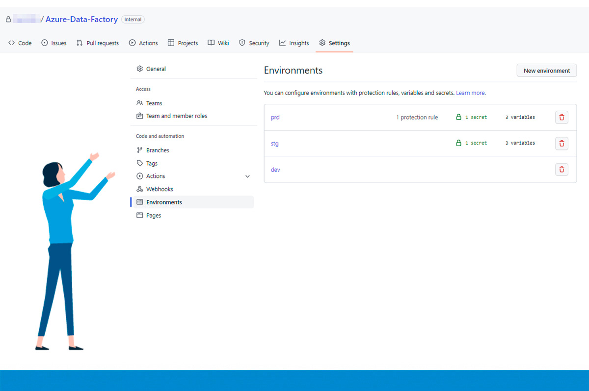 Azure Data Factory CI/CD with GitHub Actions